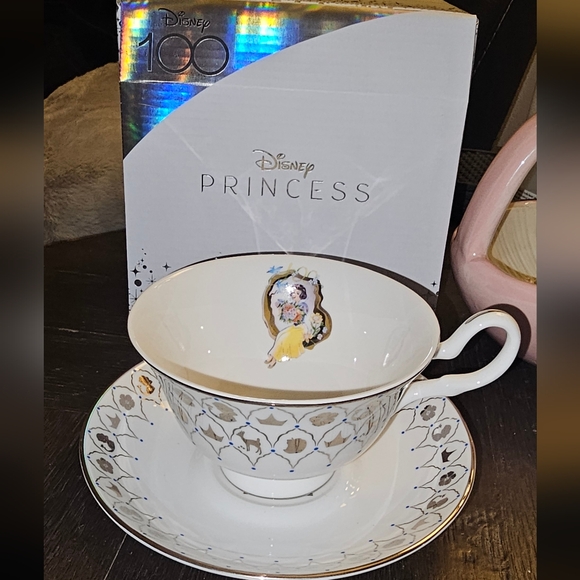 Disney | Dining | Disney Princess Tea Cup And Saucer Set | Poshmark